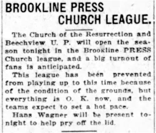 Brookline Church Baseball League (1923-1924)